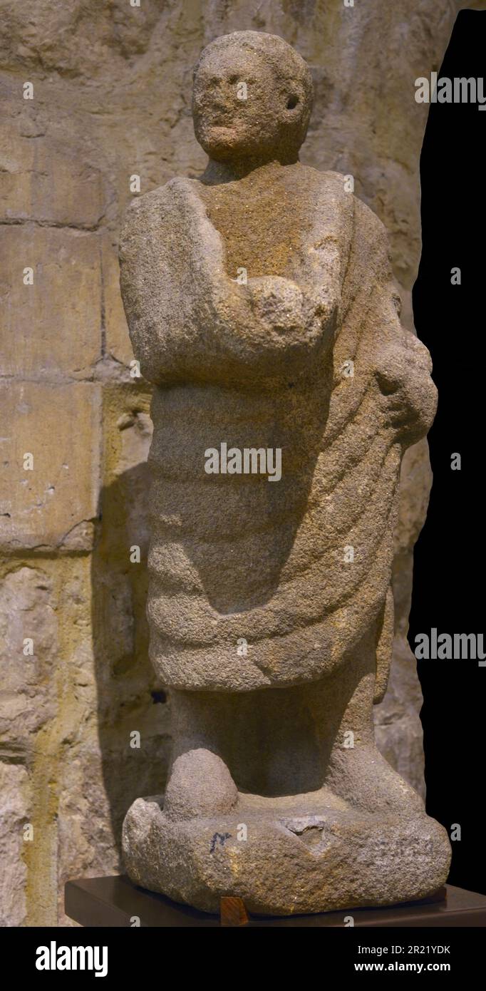 Roman statue depicting a man in toga. Granite. Provenance unknown. In ...