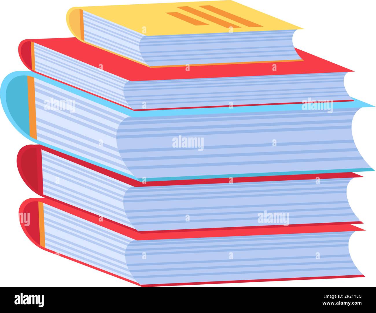 Educational book heap for schoolchildren vector. Math and chemistry ...