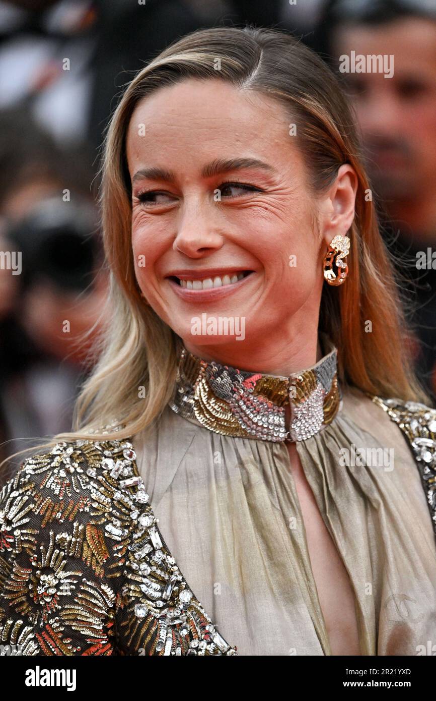 Cannes, France. 16th May, 2023. Brie Larson attending the opening ...