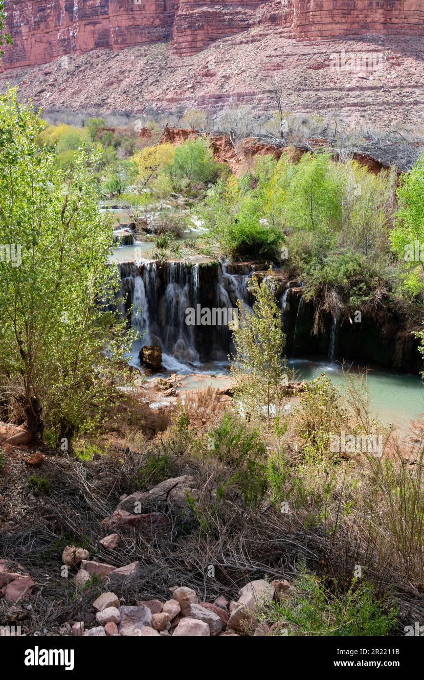 Fifty Foot Falls Supai : Havasu Creek Waterfalls Travel Guide – OQWCDG