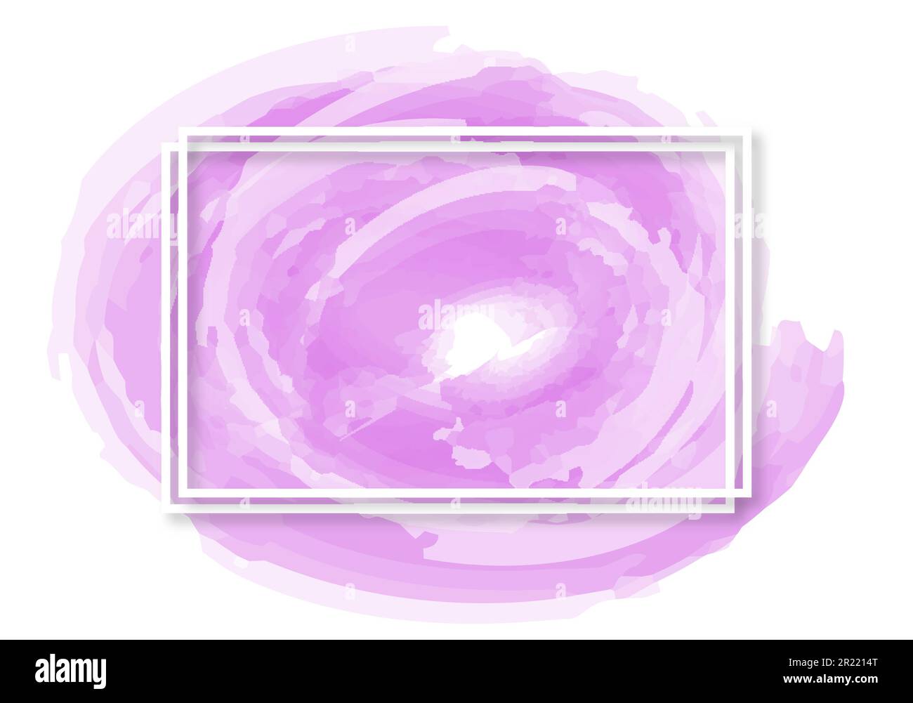 Watercolor frame in violet color Stock Vector Image & Art - Alamy