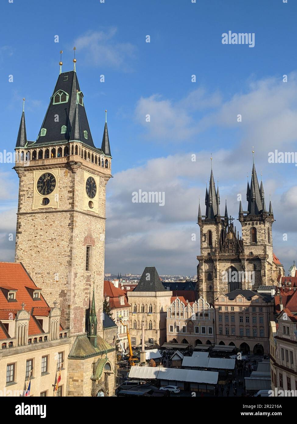 A stunning vertical shot of Prague Castle, the iconic landmark of the ...