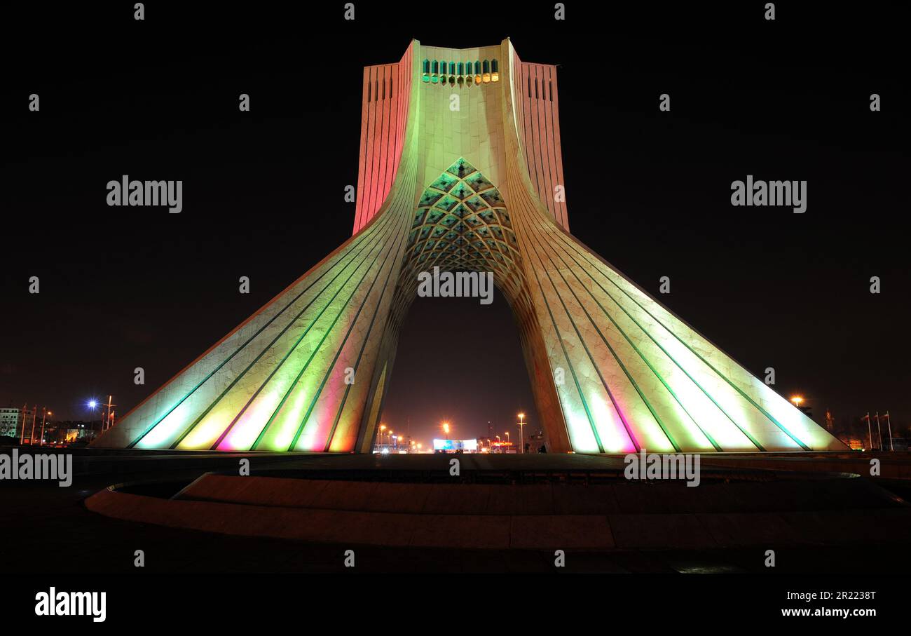 The Azadi Tower is a tourist attraction located in Tehran, the capital ...