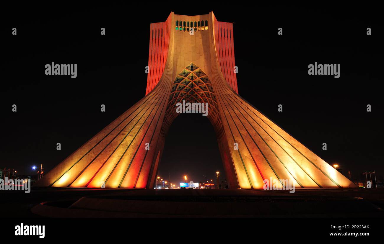 The Azadi Tower is a tourist attraction located in Tehran, the capital ...