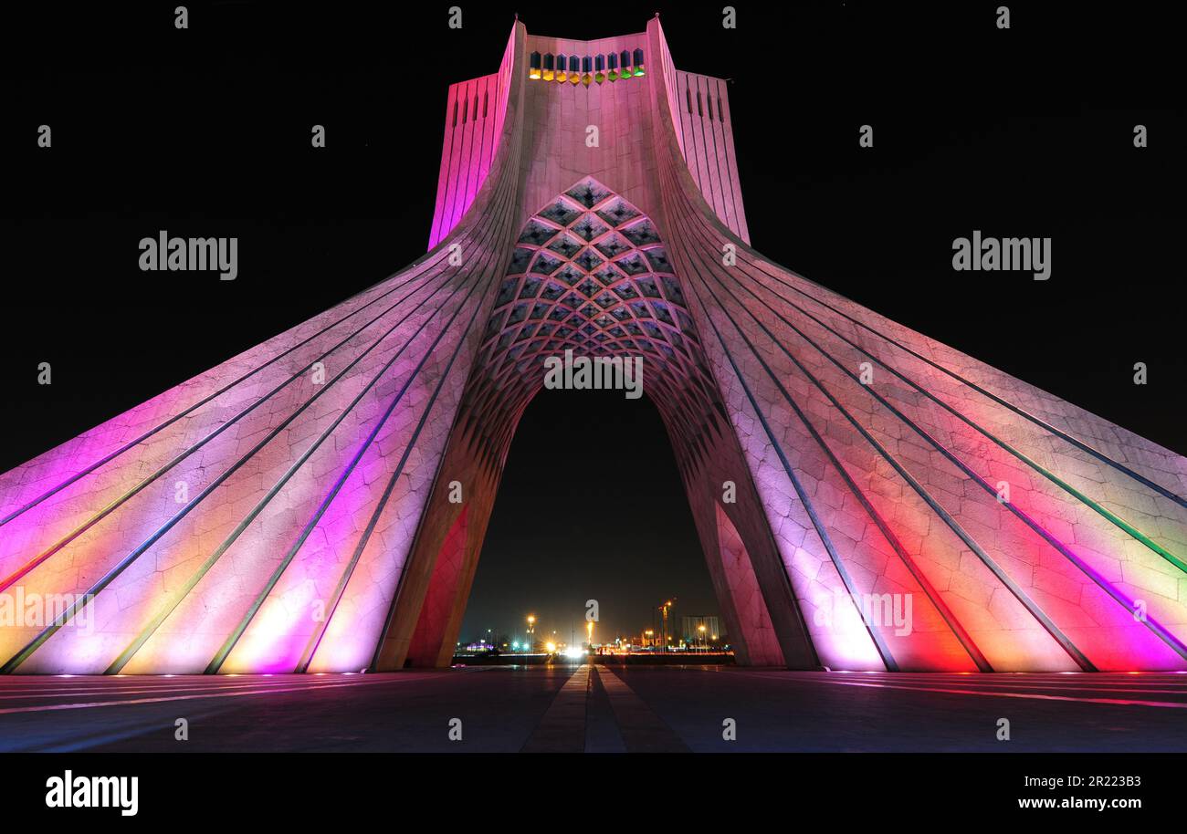 The Azadi Tower is a tourist attraction located in Tehran, the capital ...