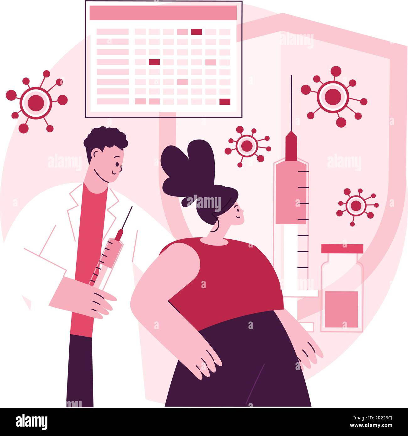 Vaccination program abstract concept vector illustration. Vaccination ...