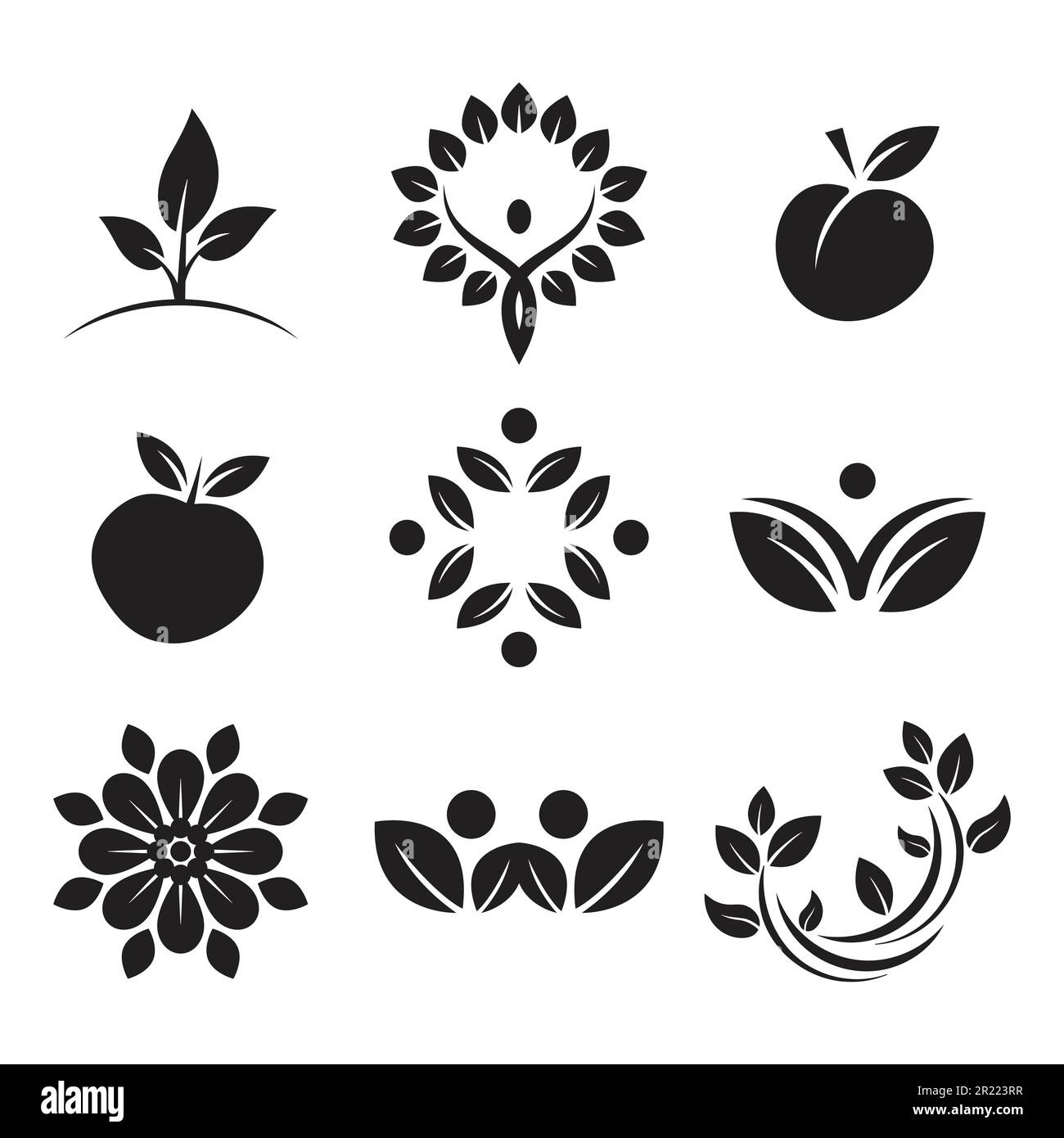 Set of simple icons. Eco friendly, natural, cruelty free and gentle on ...