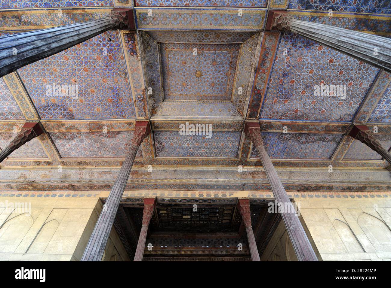 Located in Isfahan, Iran, the Chehel Sotun Palace was built by the ...