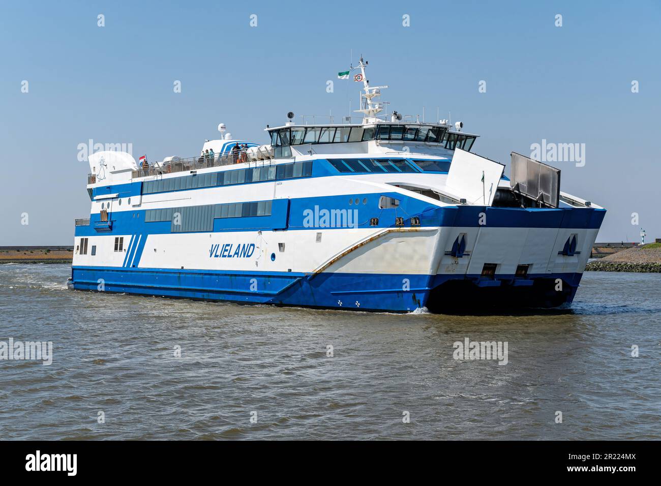 Rederij Doeksen ferry Vlieland in the port of Harlingen, Netherlands ...
