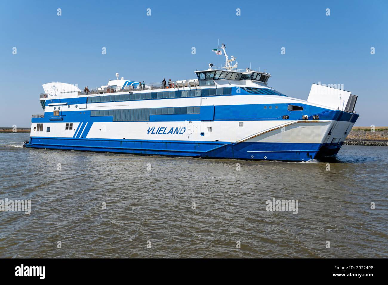 Rederij Doeksen ferry Vlieland in the port of Harlingen, Netherlands ...