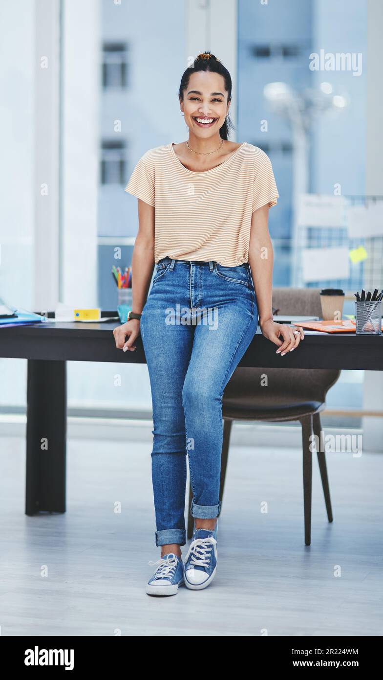 She has exceptional creative talents to boast. Portrait of a young ...
