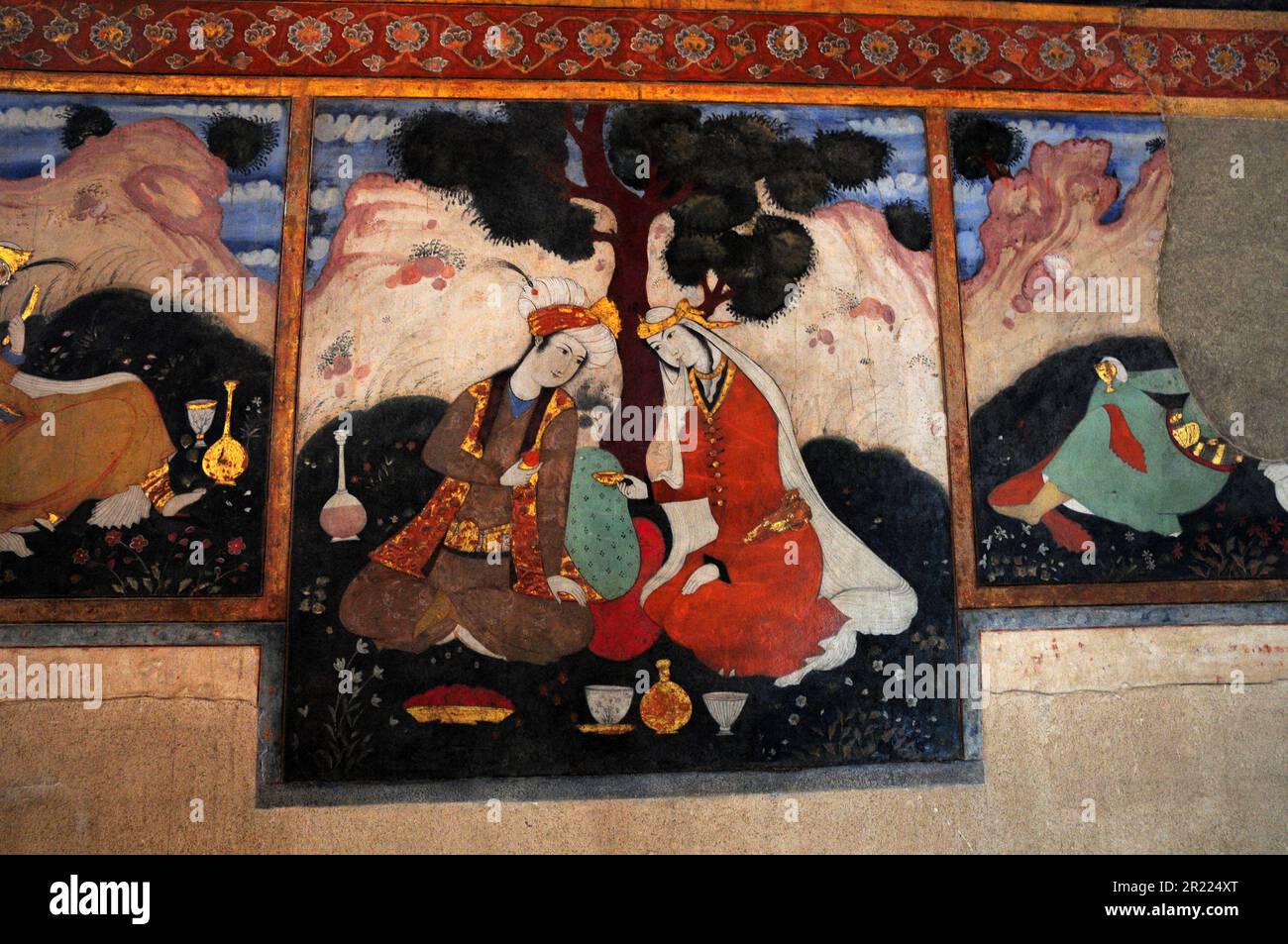 Located in Isfahan, Iran, the Chehel Sotun Palace was built by the ...