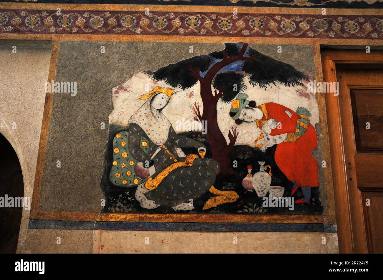 Located in Isfahan, Iran, the Chehel Sotun Palace was built by the ...