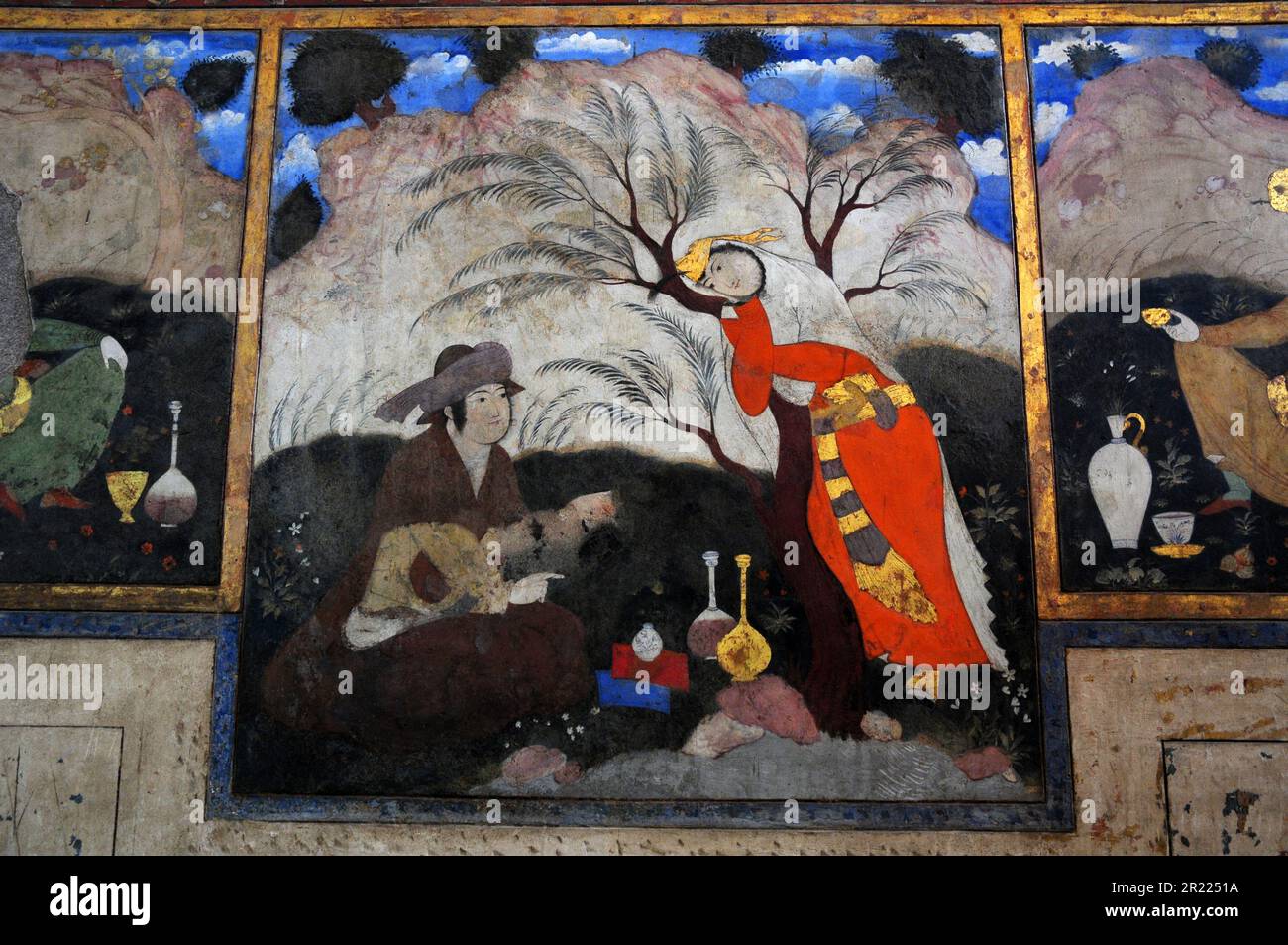 Located in Isfahan, Iran, the Chehel Sotun Palace was built by the ...