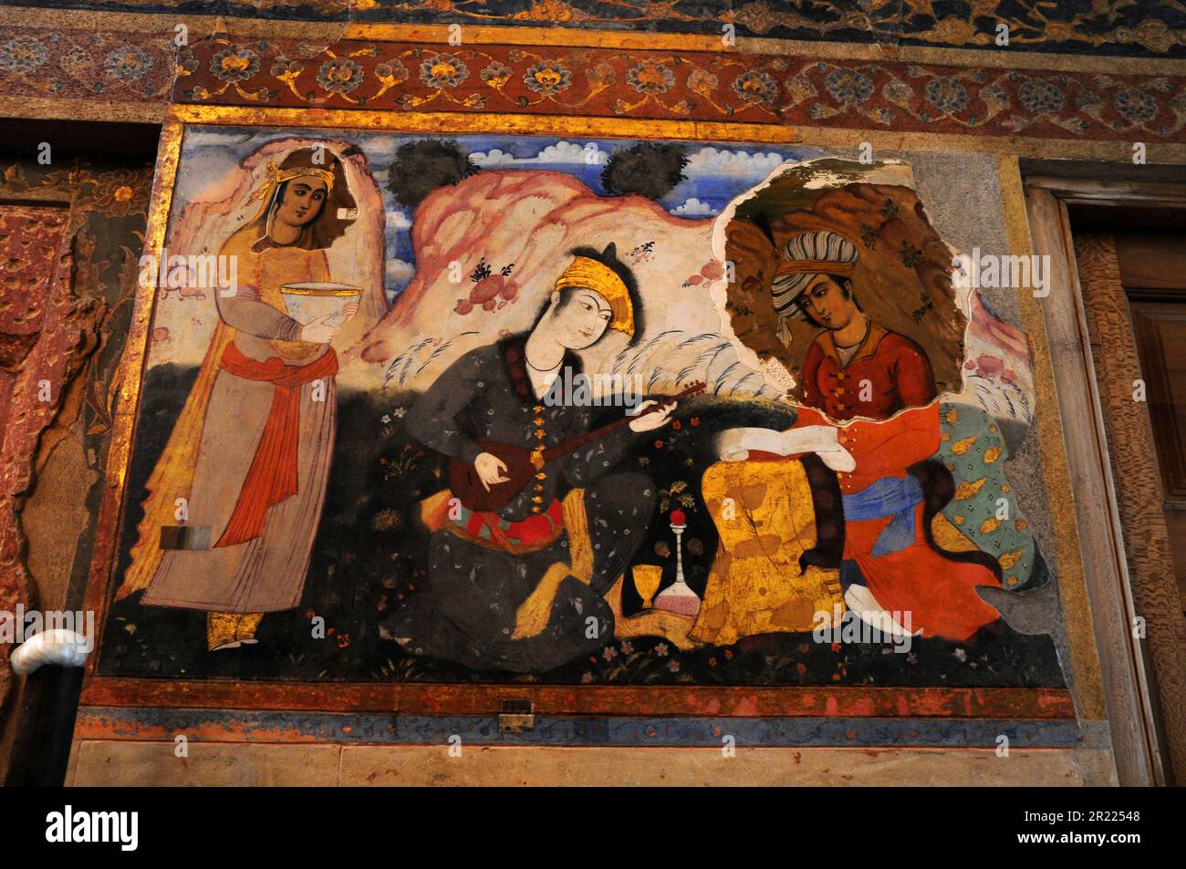 Located in Isfahan, Iran, the Chehel Sotun Palace was built by the ...