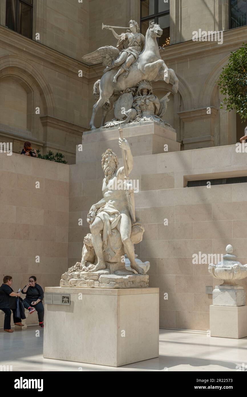 Paris louvre museum cour puget hi-res stock photography and images - Alamy