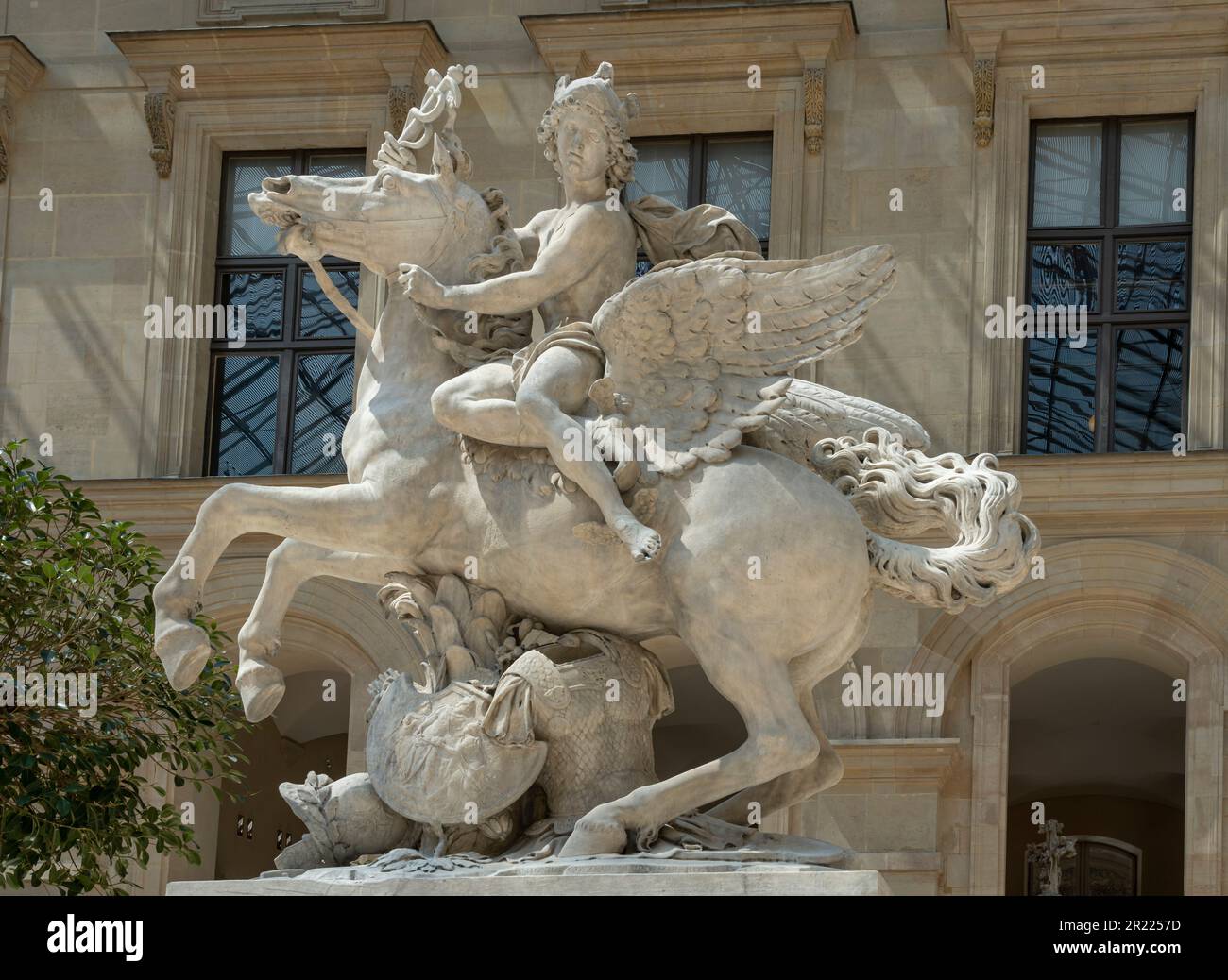 Paris, France - 05 13 2023: Louvre Museum. Sculpture Mercury Riding ...