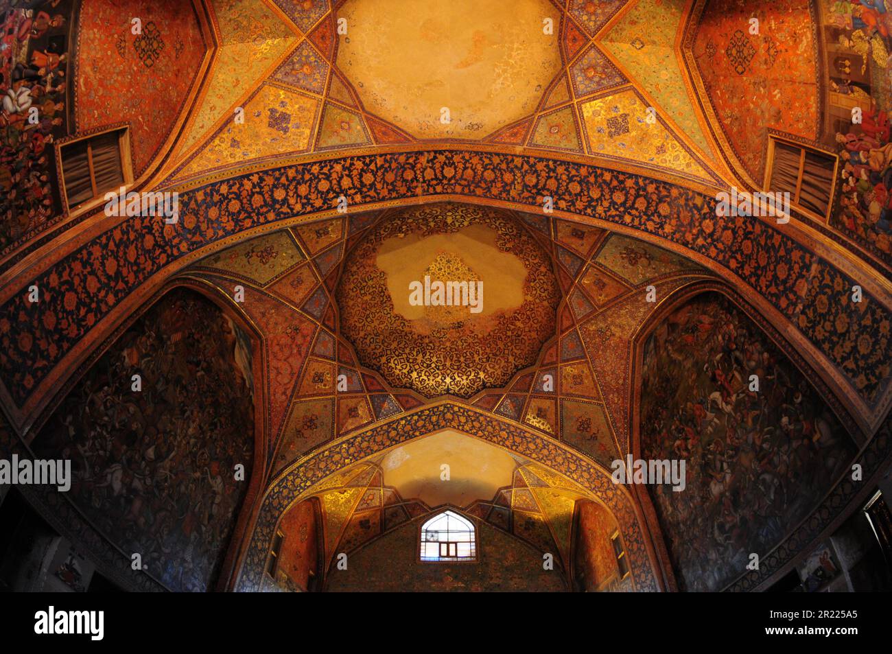 Located in Isfahan, Iran, the Chehel Sotun Palace was built by the ...