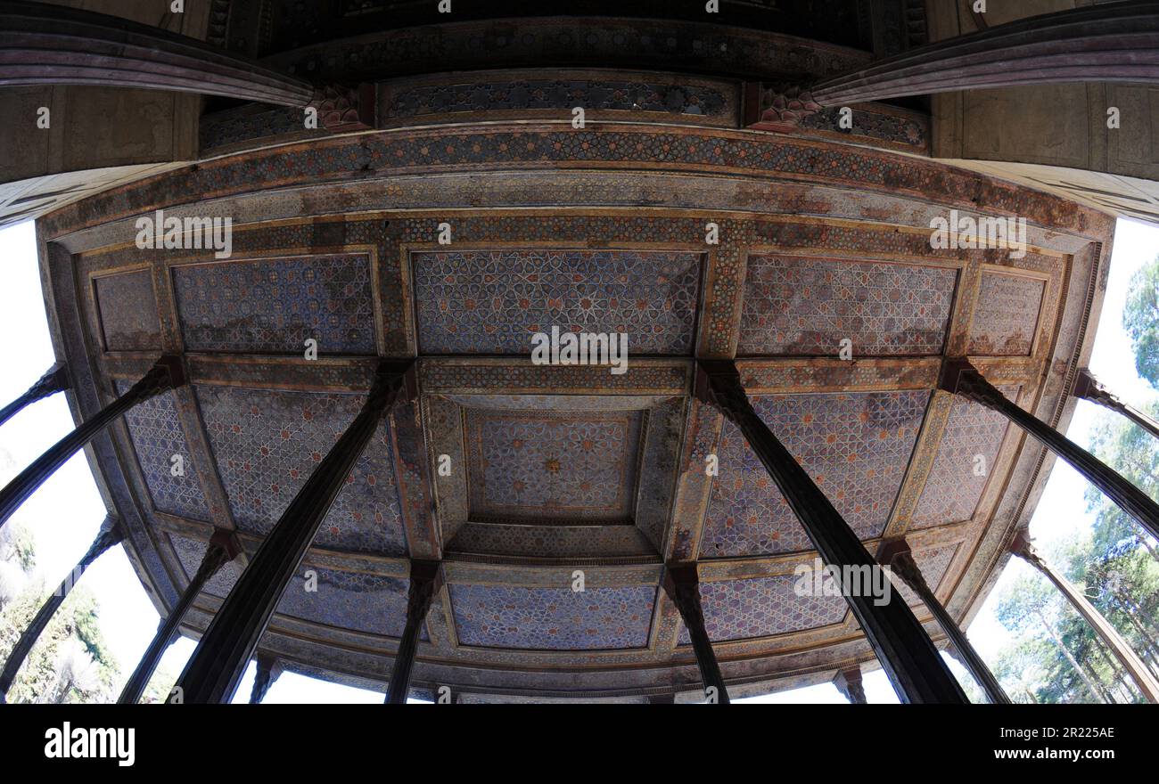 Located in Isfahan, Iran, the Chehel Sotun Palace was built by the ...