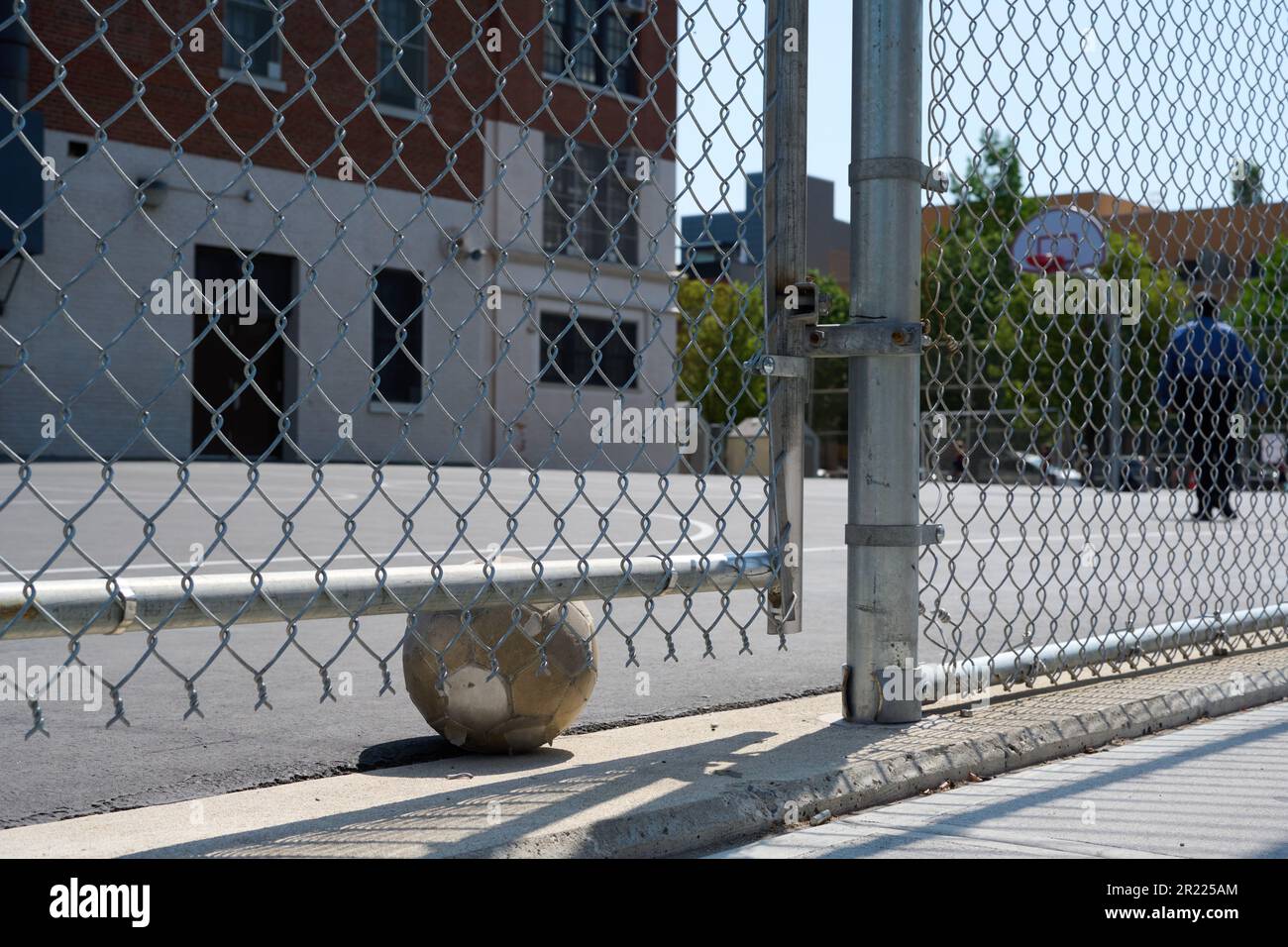 New York, New York, USA. 16th May, 2023. Schoolyard of PS 17 in the ...