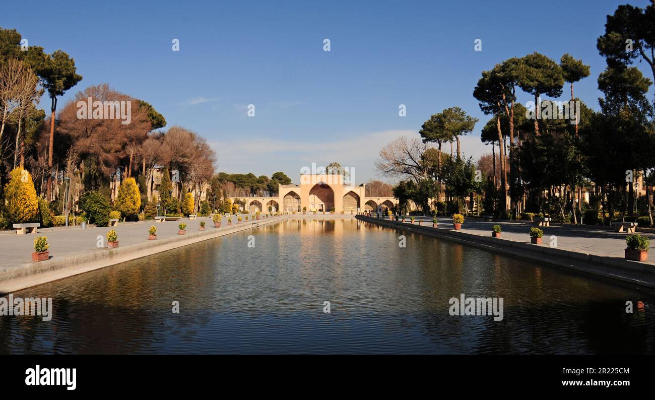 Located in Isfahan, Iran, the Chehel Sotun Palace was built by the ...