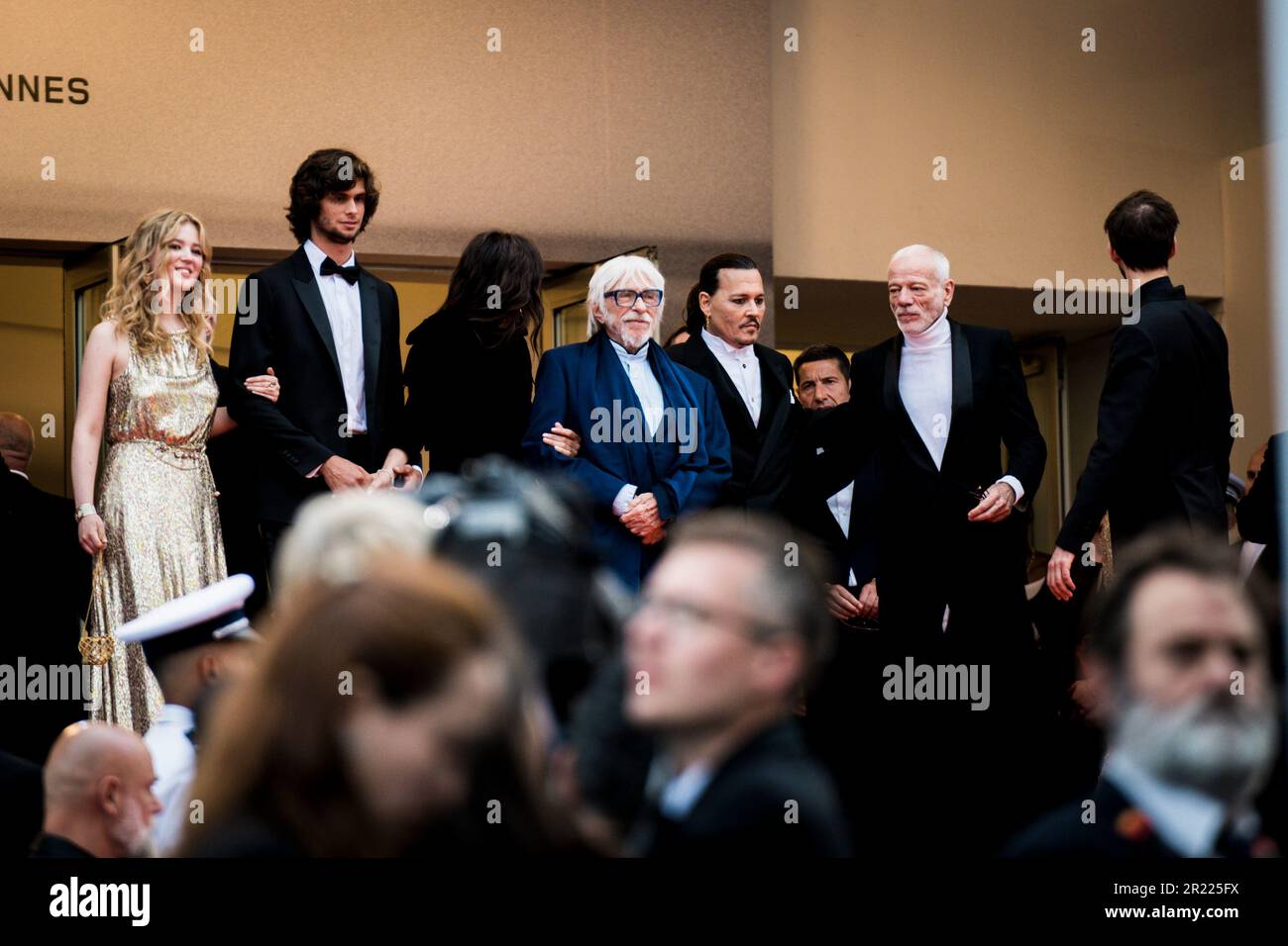 Cannes, France, 16th May 2023, Melvil Poupaud, Pascal Greggory ...