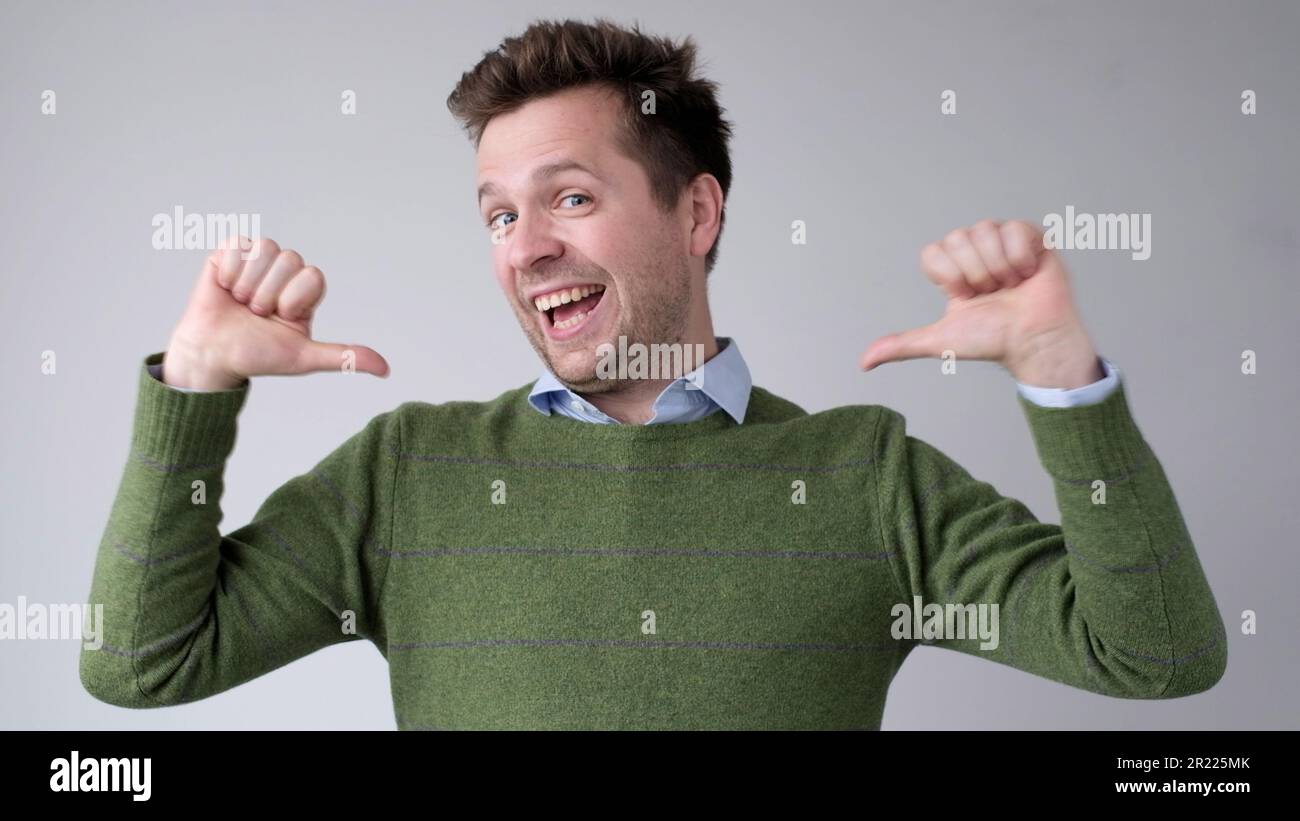 Proud of himself hi-res stock photography and images - Alamy