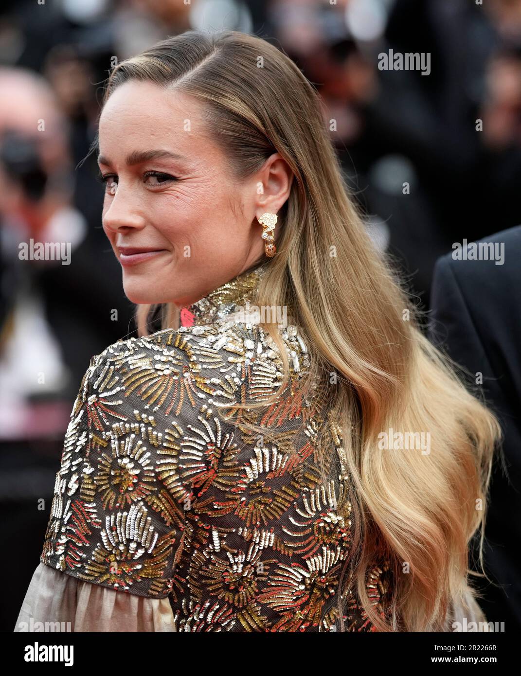 Brie Larson poses for photographers upon arrival at the opening ...