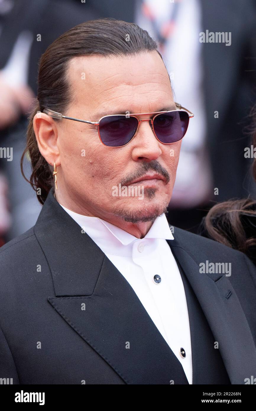Cannes, France, May 16, 2023 - Johnny Depp attends at red carpet at the ...