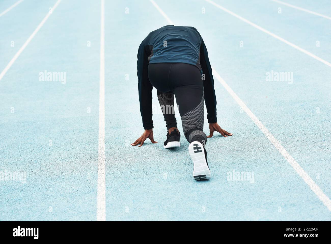 How you start is important. Rearview shot of an unrecognizable young ...