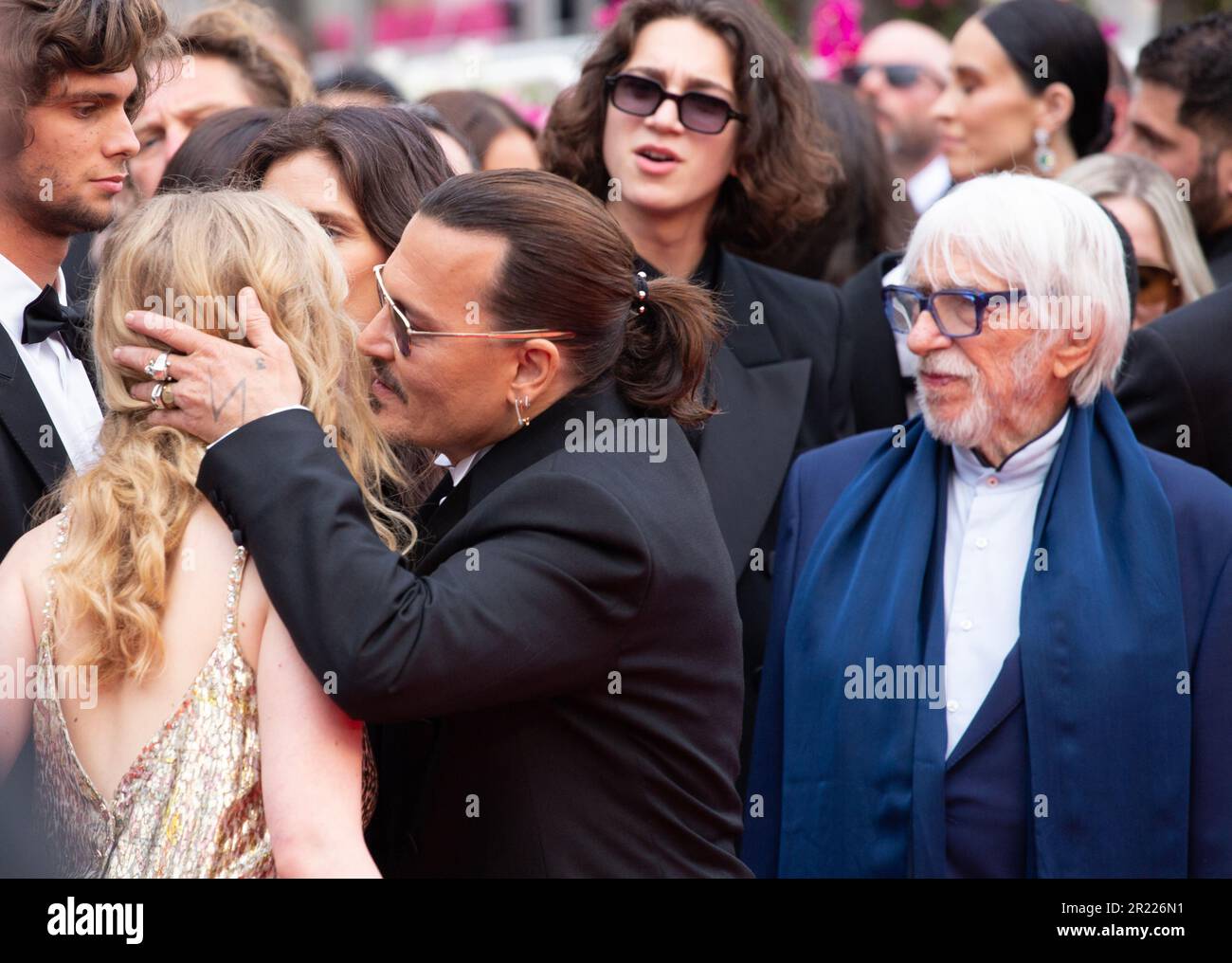 Cannes, France, 16th May, 2023. Pauline Pollman and Johnny Depp on the ...