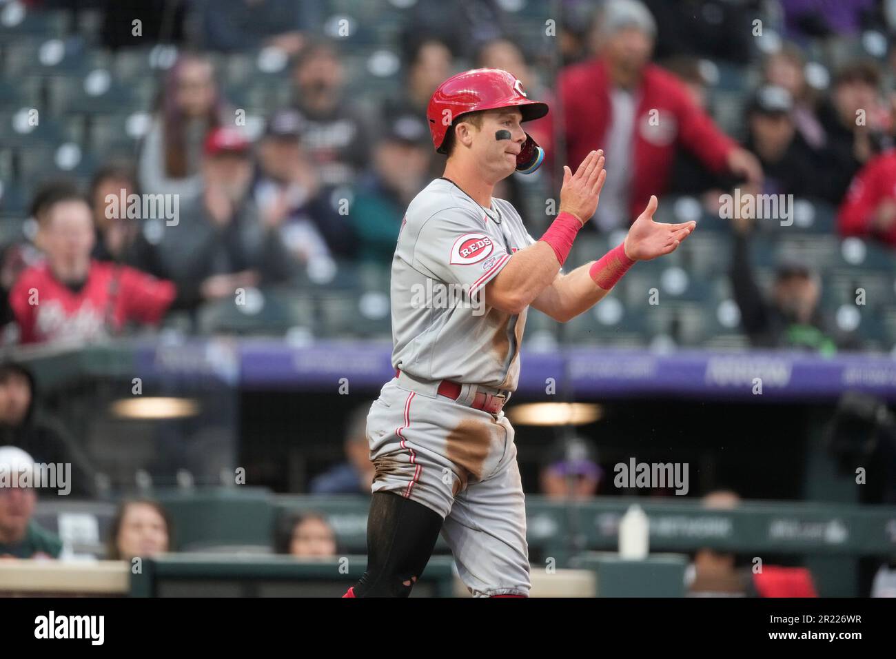 Cincinnati Reds shortstop Matt McLain (9) in the third inning of a ...