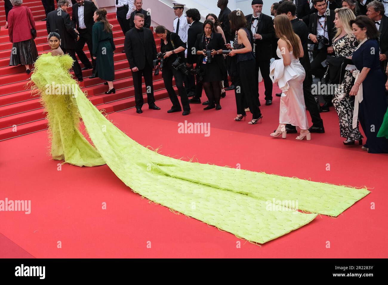 Cannes, France. 16th May, 2023. Farhana Bodi photographed at the Red ...
