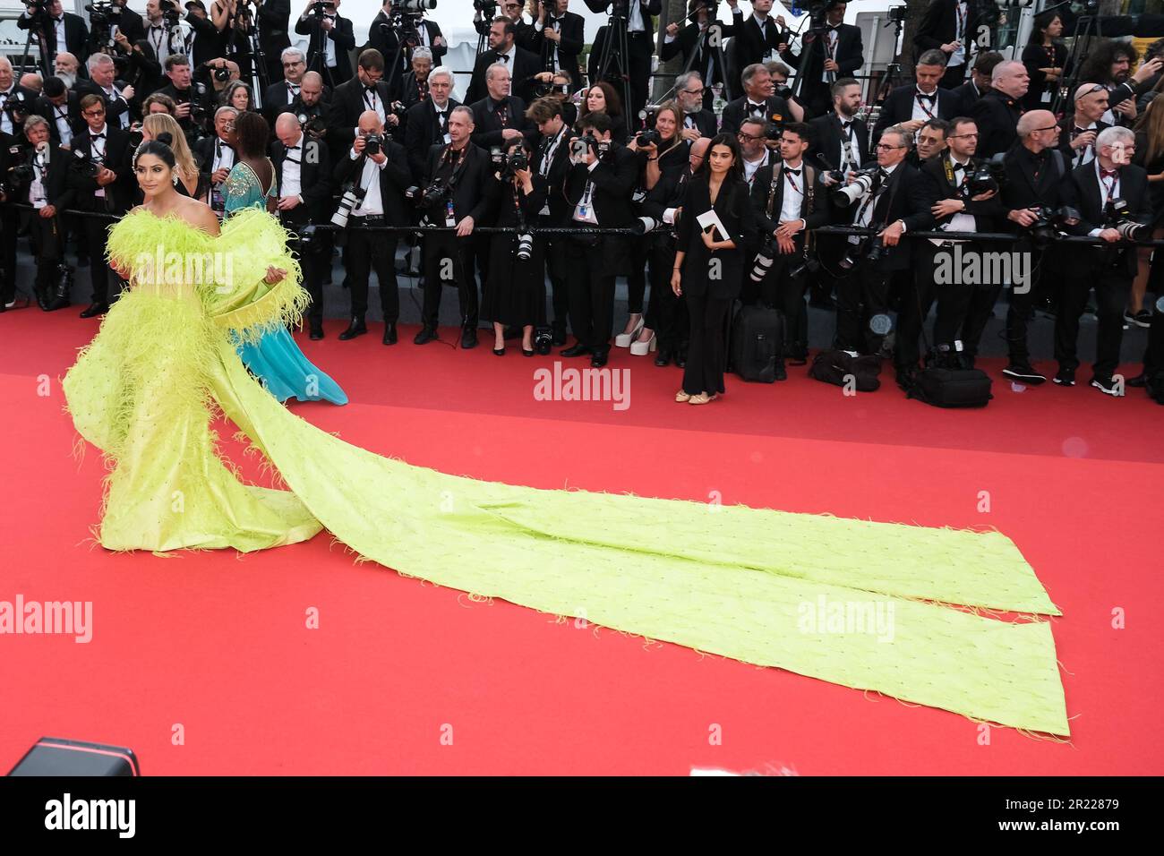Cannes, France. 16th May, 2023. Farhana Bodi photographed at the Red ...