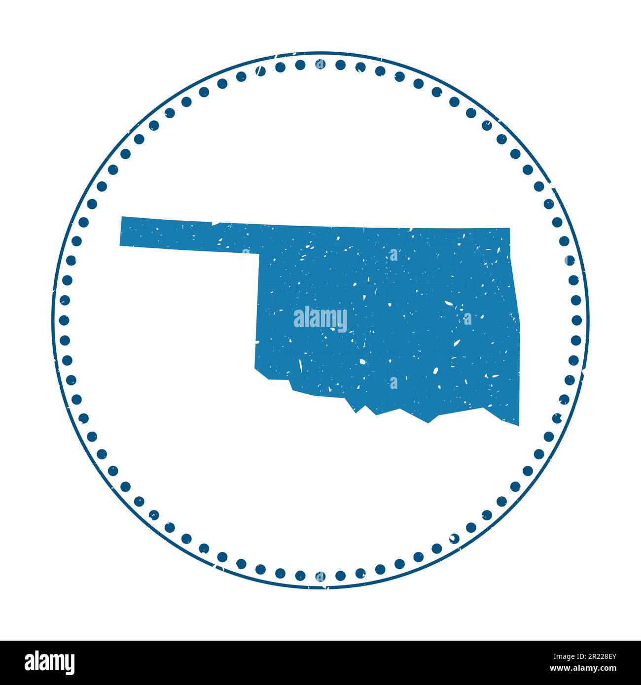 Oklahoma sticker. Travel rubber stamp with map of US state, vector ...