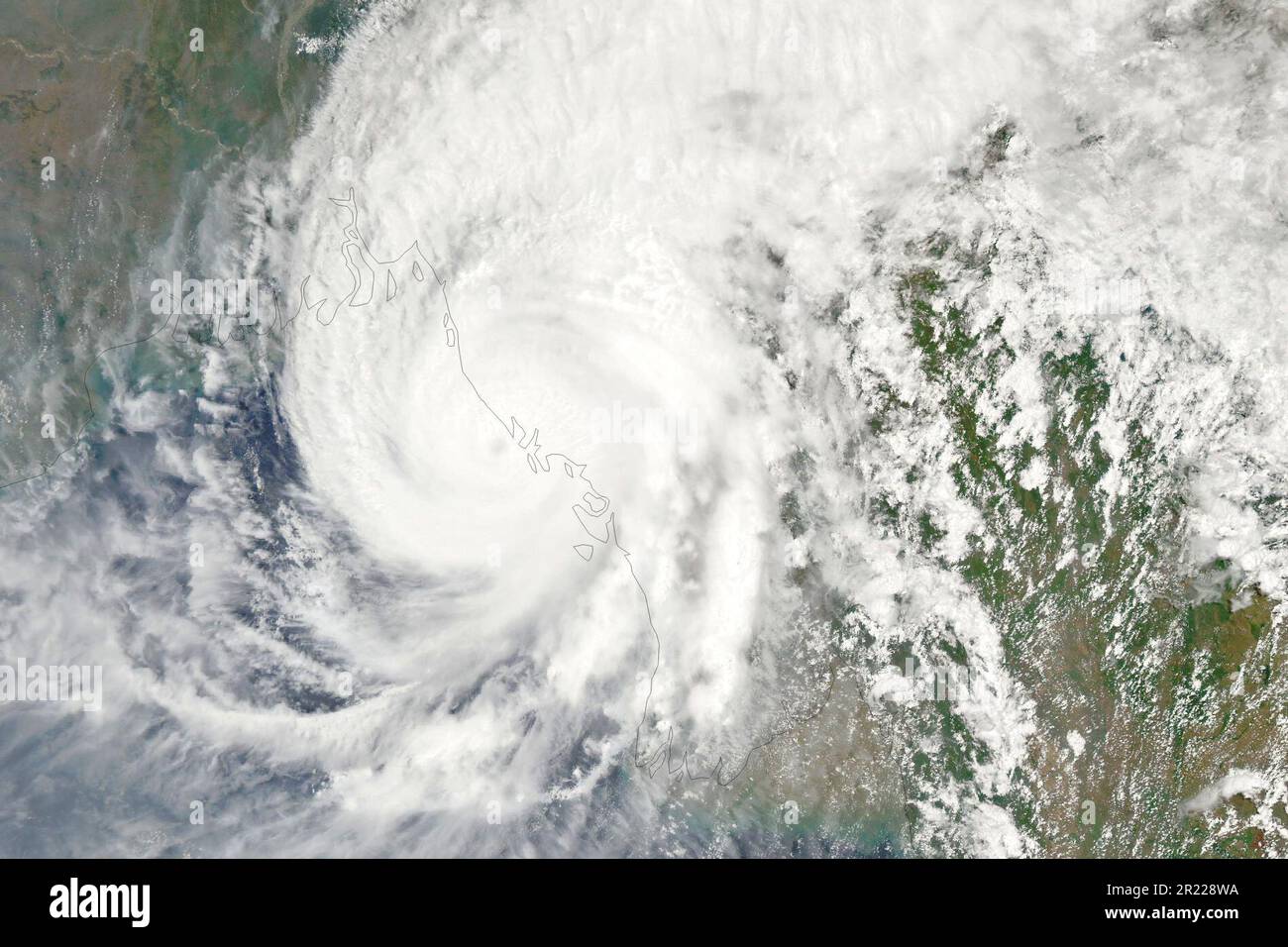 May 14, 2023 - Myanmar - As Cyclone Mocha approached Myanmar on May 14 ...