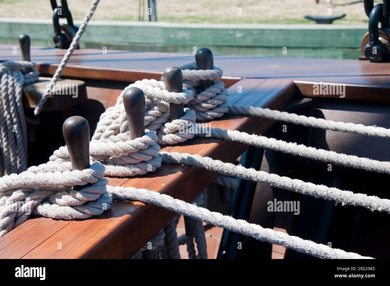 Nautical pattern. Sailing ropes on a ship. Regatta Stock Photo - Alamy
