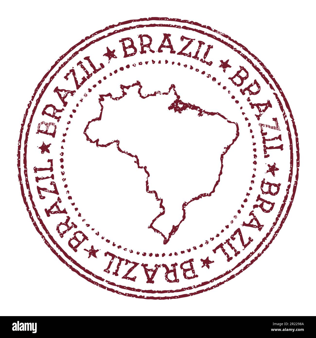Brazil stamp vector Stock Vector Images - Alamy