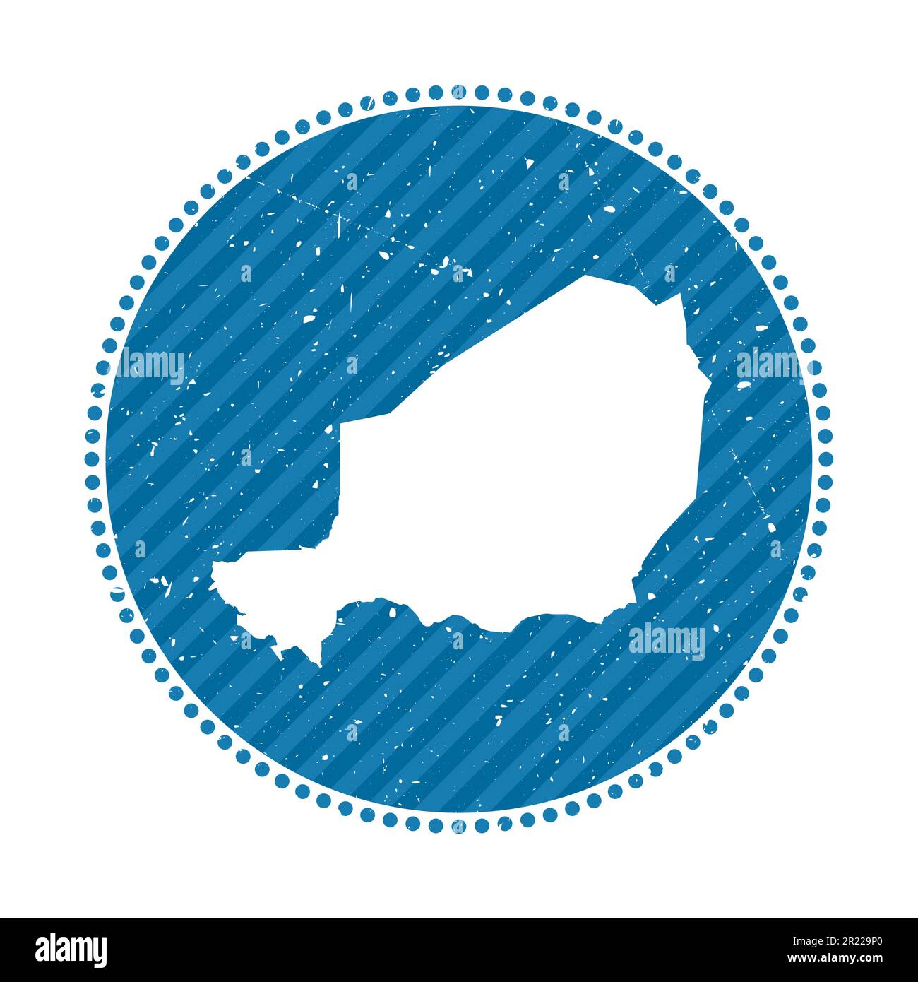 Niger striped retro travel sticker. Badge with map of country, vector ...