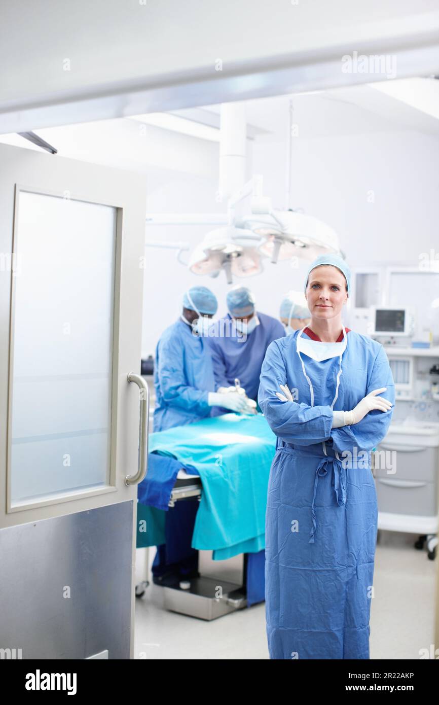 Prepared for any eventuality. Portrait of a mature doctor waiting in ...