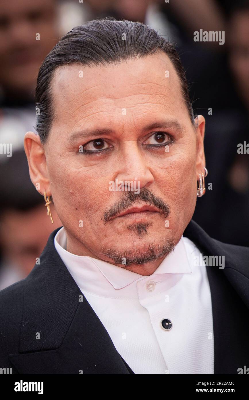Director Maiwenn and Johnny Depp pose for photographers upon arrival at ...