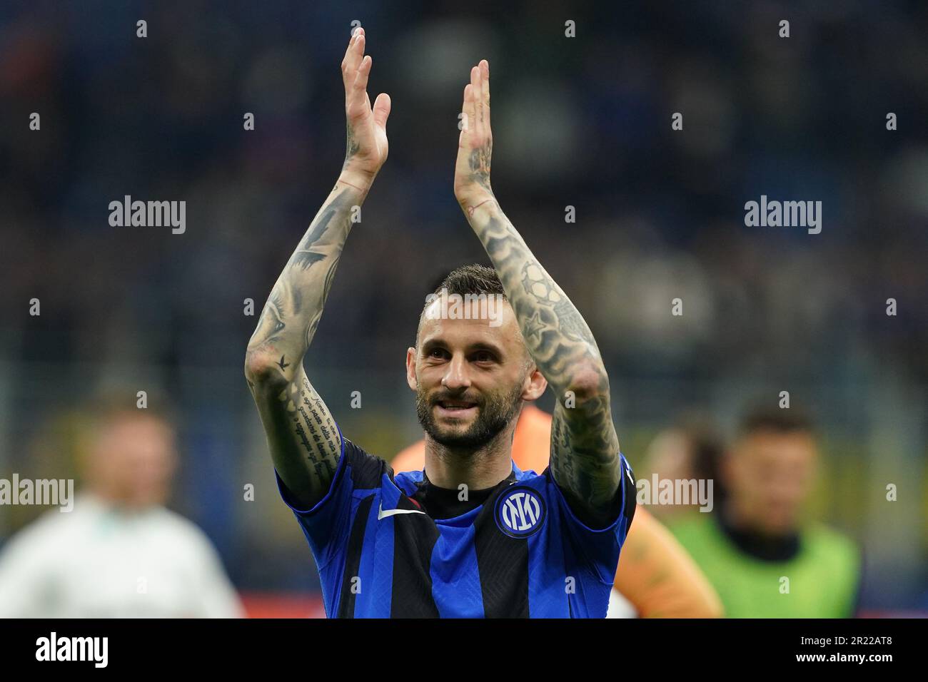 Milan, Italy. 16th May, 2023. Marcelo Brozovic of FC Internazionale ...