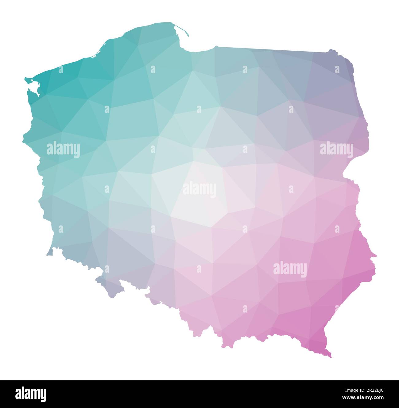 Map poland in colors Stock Vector Images - Alamy