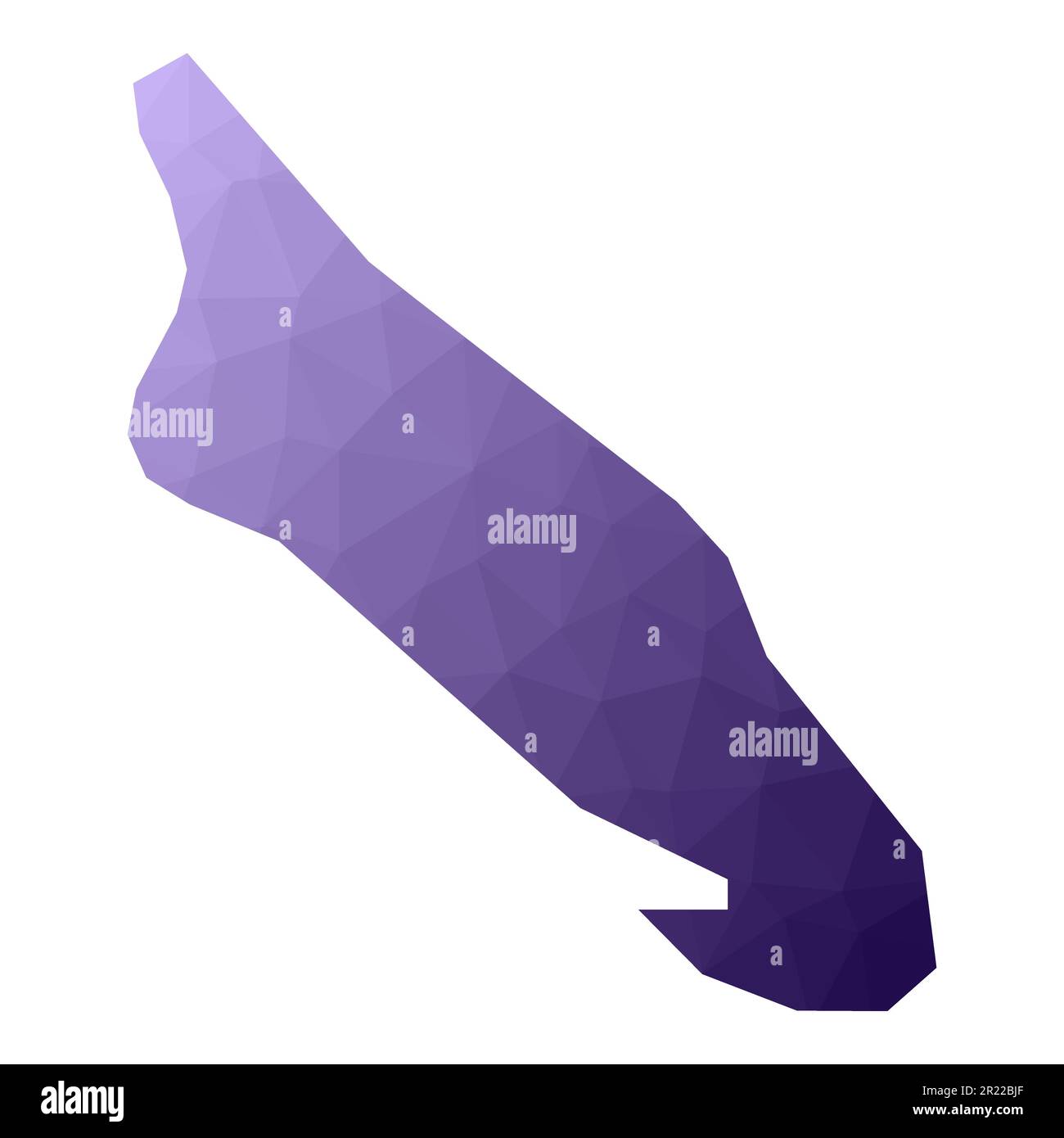 Aruba map. Geometric style country outline. Actual violet vector illustration Stock Vector Image ...
