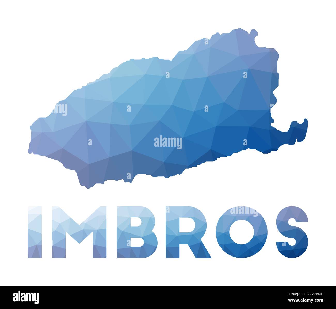 Low poly map of Imbros. Geometric illustration of the island. Imbros ... Low poly map of Imbros. Geometric illustration of the island. Imbros ...
