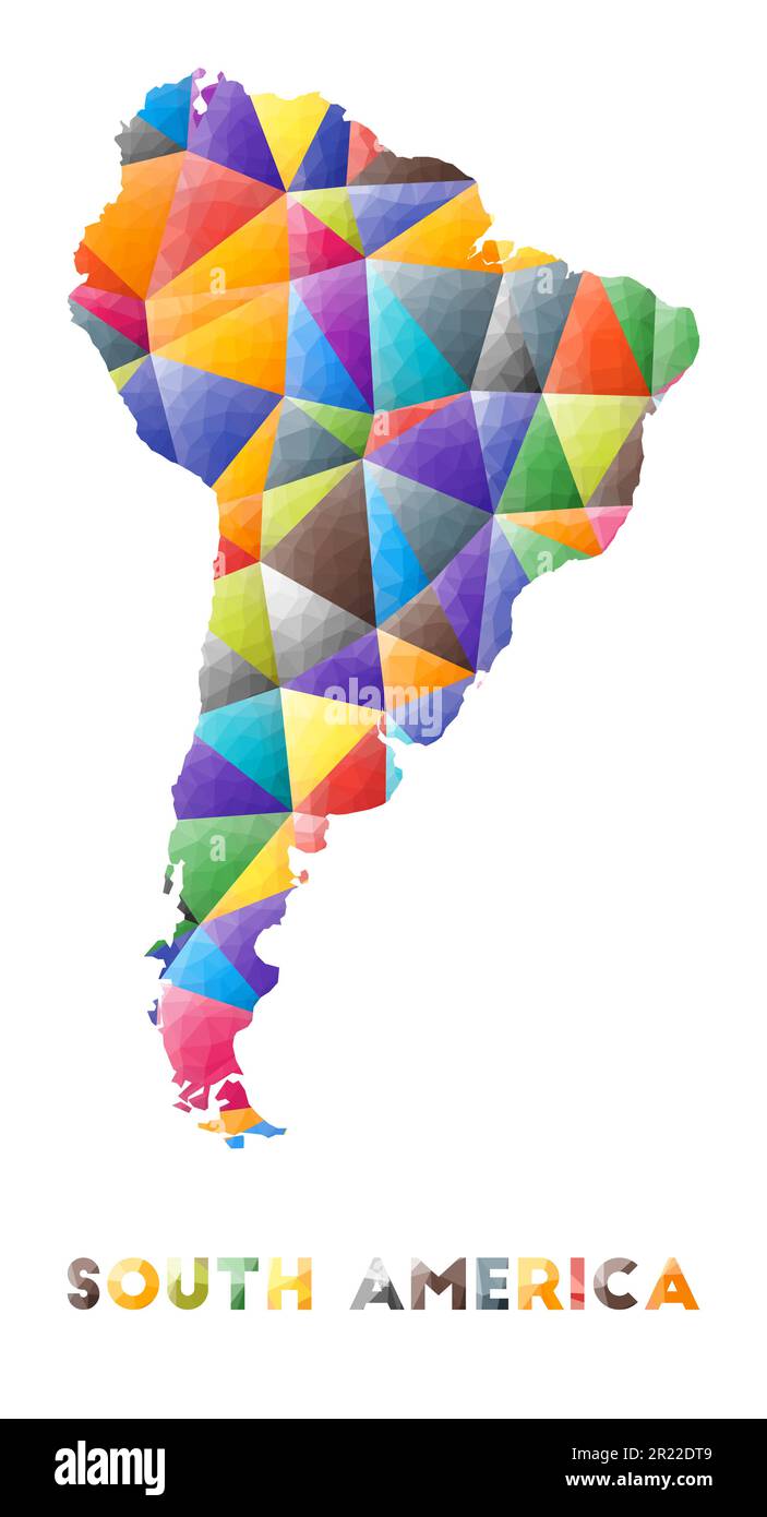South america continent map hi-res stock photography and images - Alamy