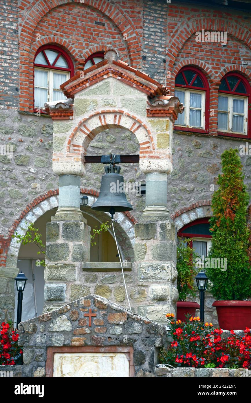 The Meteors, the monastery Metamorphosis , Greece, Thessaly Stock Photo ...