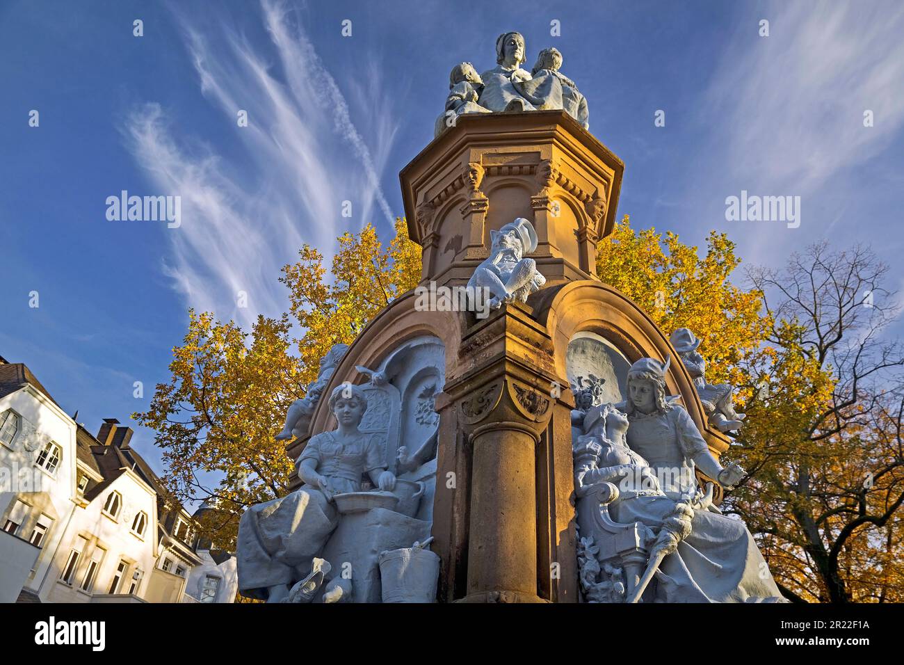 fairy tale bridge in district Zooviertel, Germany, North Rhine ...