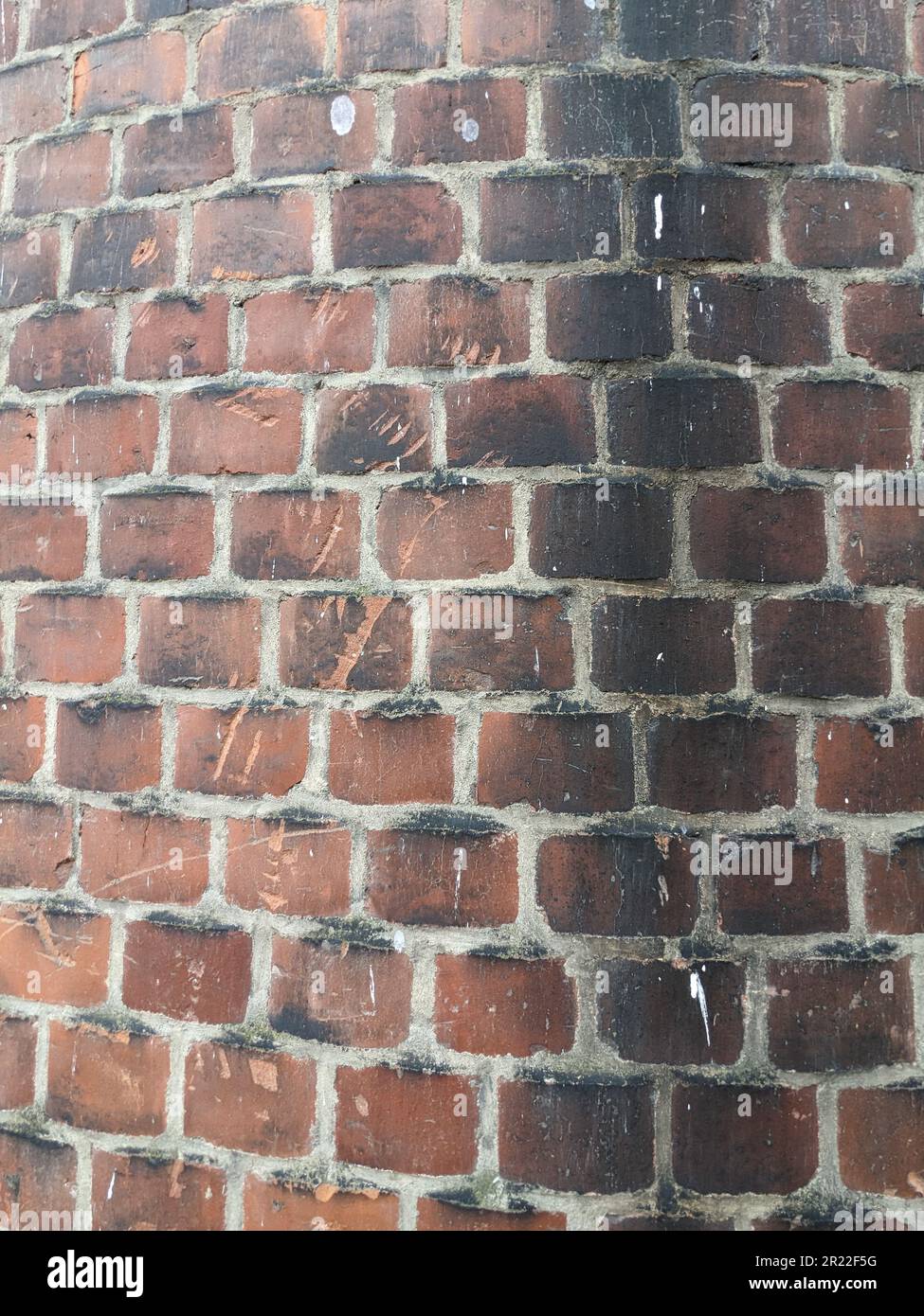 brick patterns on and old factory chimney in Czech republic,SUsice ...