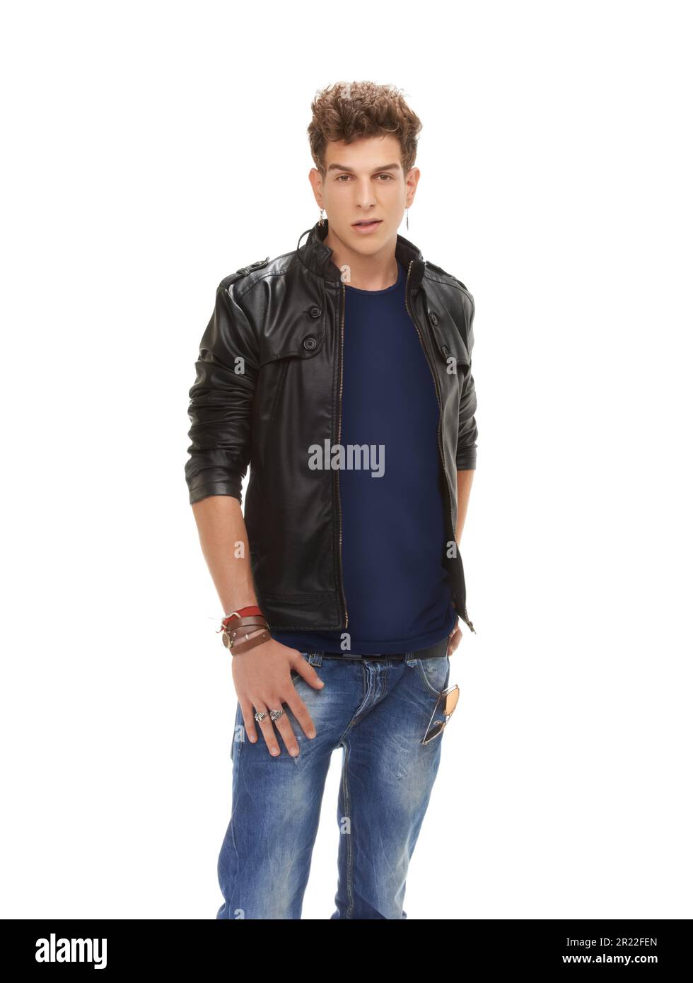 The irresistible bad boy. A cropped portrait of an alternative-looking ...